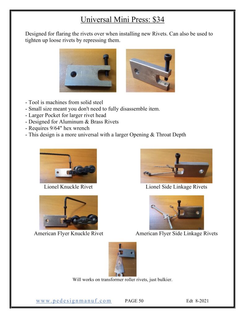 Universal Mini Press - PE Design & Manufacturing